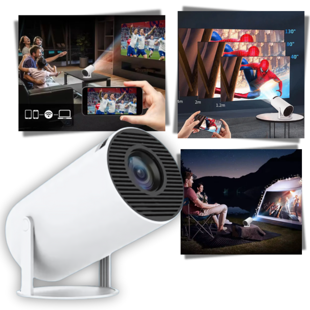 Projecteur d'écran magique hd | Vidéoprojecteur portable 4K ultra HD ...