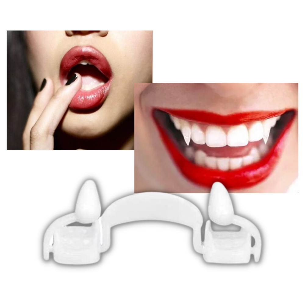 Dents de vampire ⎪ Crocs de vampire ⎪ Costume de vampire pour Halloween