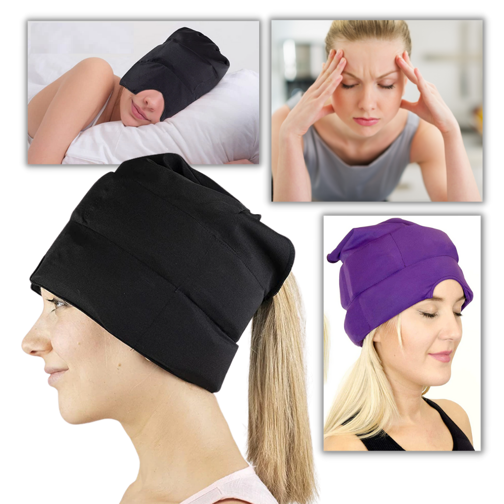 Bonnet pour soulager les maux de tête et les migraines │ Thérapie par ...